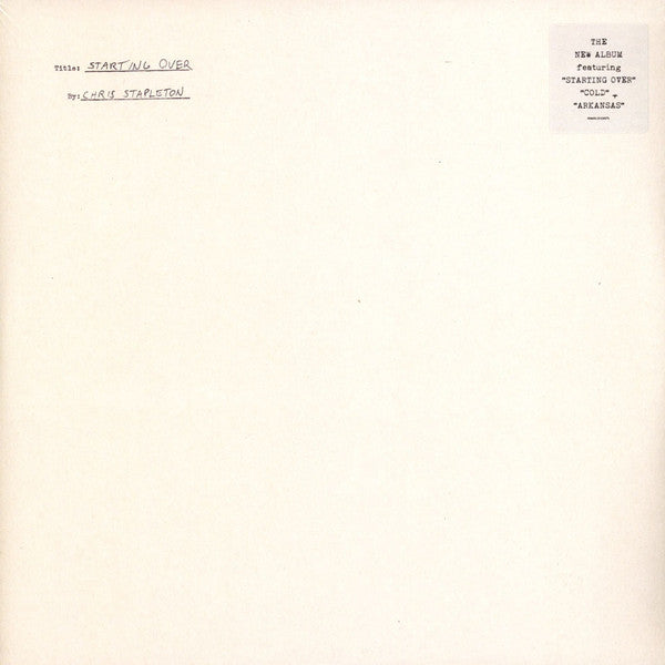 The Vintage Store - Chris Stapleton – Starting Over LP