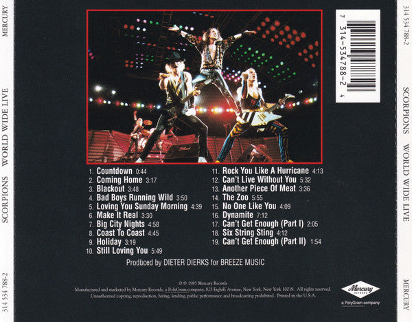 The Vintage Store - Scorpions – World Wide Live - CD