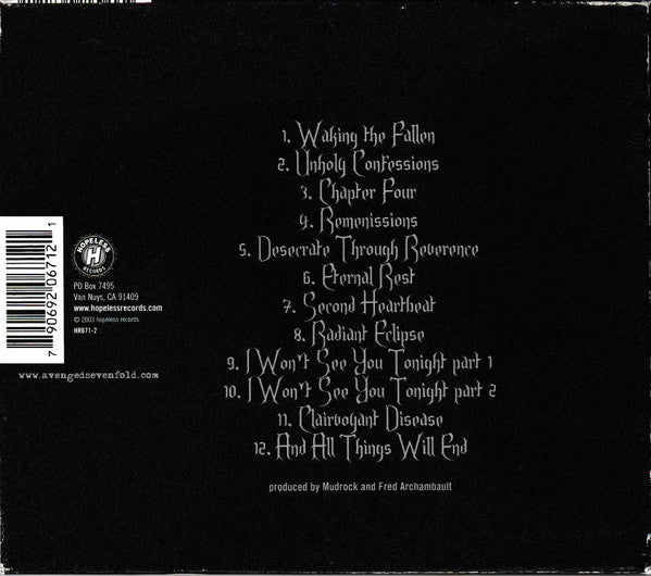 The Vintage Store - Avenged Sevenfold – Waking The Fallen - CD