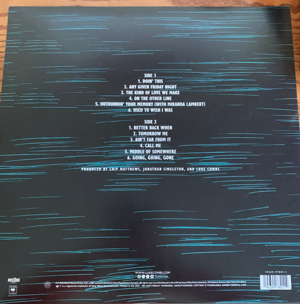 The Vintage Store - Luke Combs – Growin' Up - LP