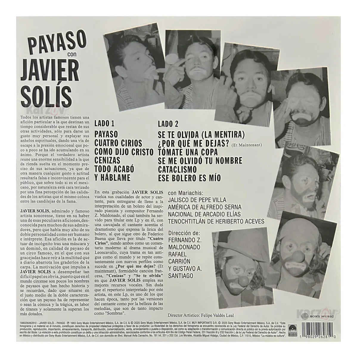 The Vintage Store - Javier Solis - Payaso LP