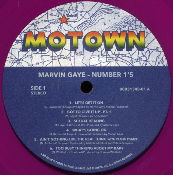 The Vintage Store - Marvin Gaye - Number Ones - LP Morado